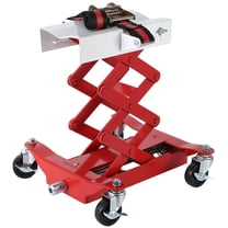Red Heavy-Duty 450 LB Low Profile Transmission Jack: 7"-23" Lift ...