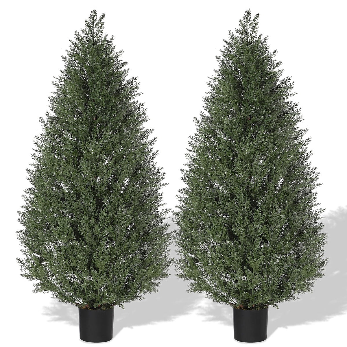 Ataucjin 4Ft Artificial Topiary Trees ,Outdoor Artificial Cedar Tree ...