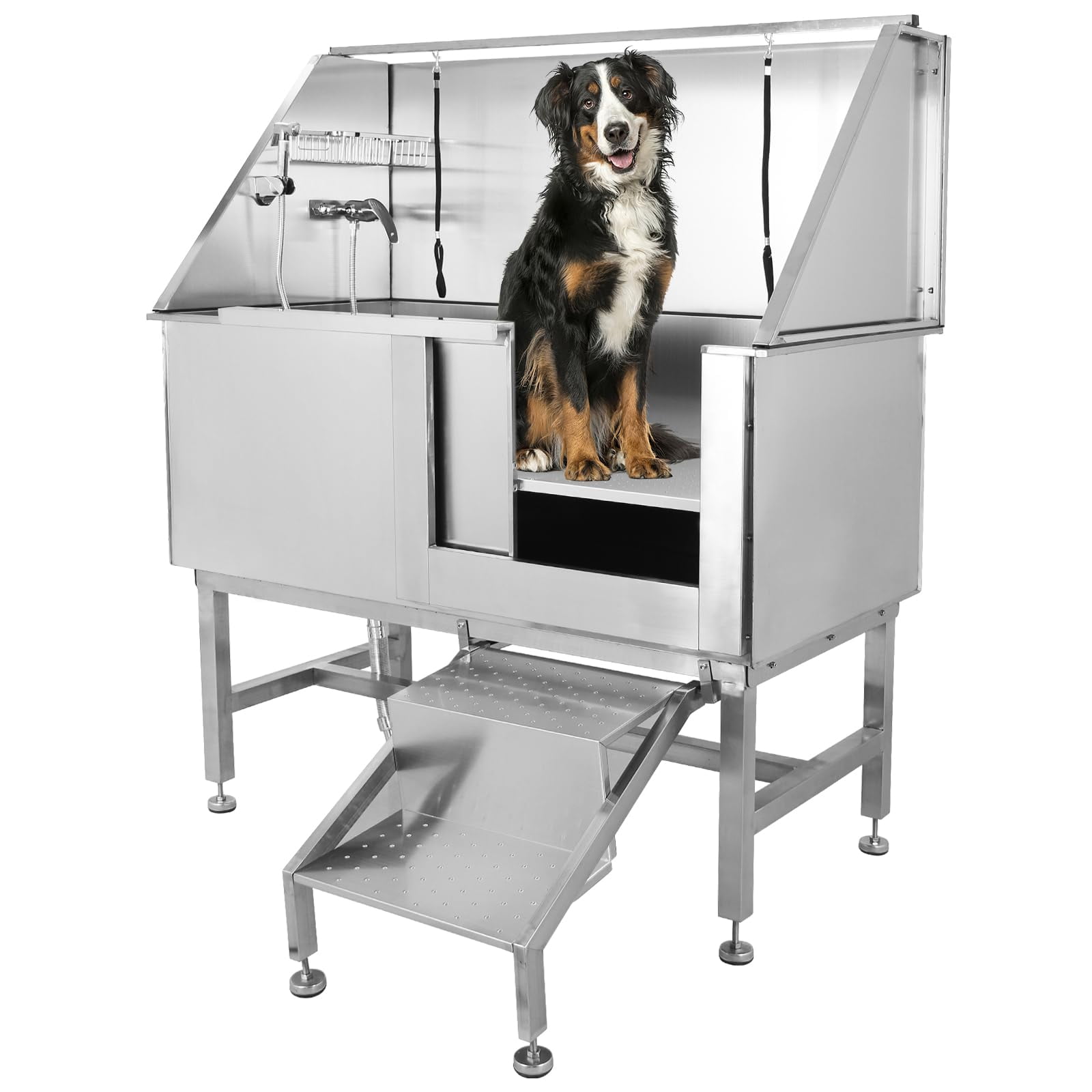 Ataucjin 50" Dog Grooming Tub,Pet Wash Station w/Removable Ramp ...