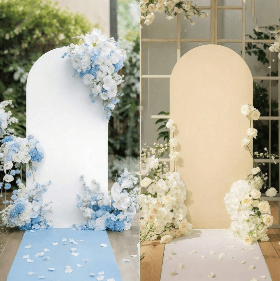Ataucjin 6FT Wedding Arch Backdrop Cover, Arch Shape Backdrop Cover ...