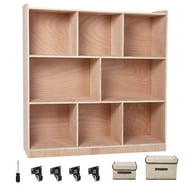 SKYSHALO Kids' Playroom Organizer Unit - Wooden Bookshelves Storage 20 ...