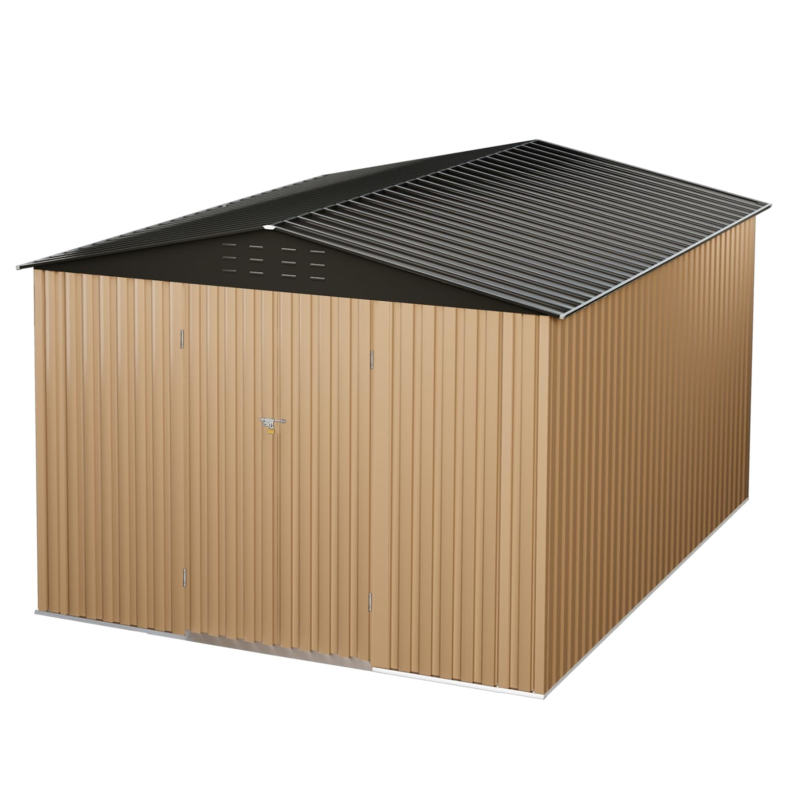 Ataucjin 8x8 FT Outdoor Metal Storage Shed, Large Metal Storage Sheds ...