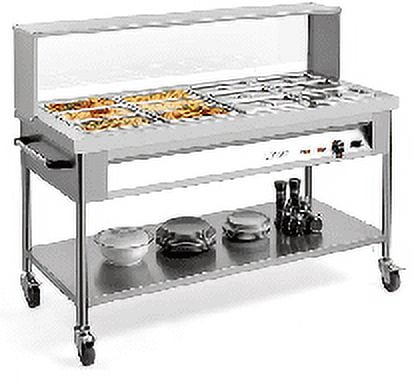 Ataucjin 96QT Commercial Food Warmer 12x8QT Electric Steam Table 12 ...