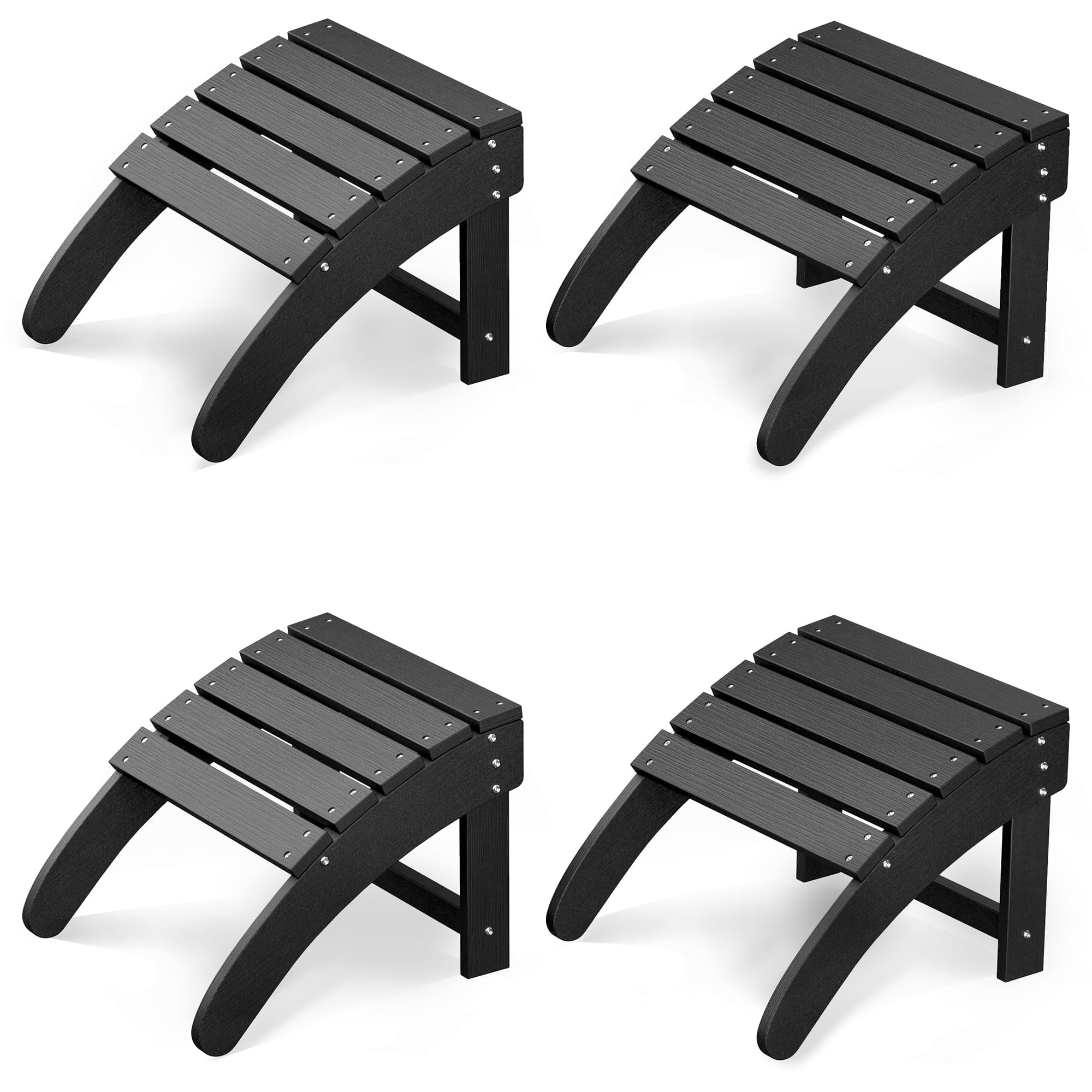 Ataucjin Adirondack Ottoman Foot Rest,Weather-Resistant Patio Footrest ...