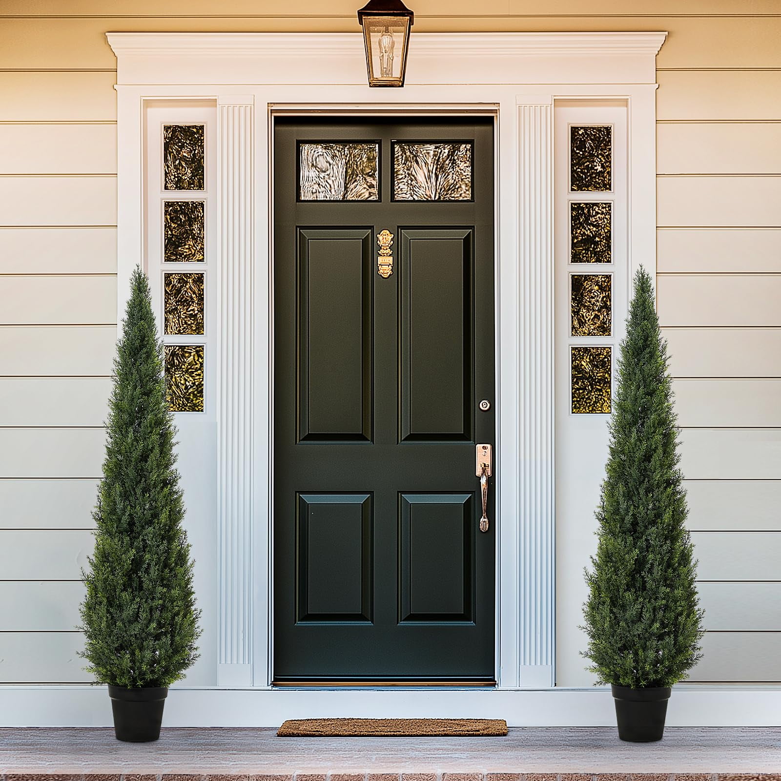 Ataucjin Artificial Trees,Fake Cedar Topiary Tree Outdor,3ft Tall Fake ...