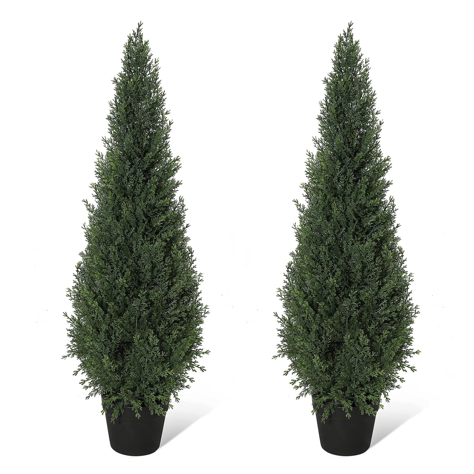 Ataucjin Artificial Trees,Fake Cedar Topiary Tree Outdor,3ft Tall Fake ...