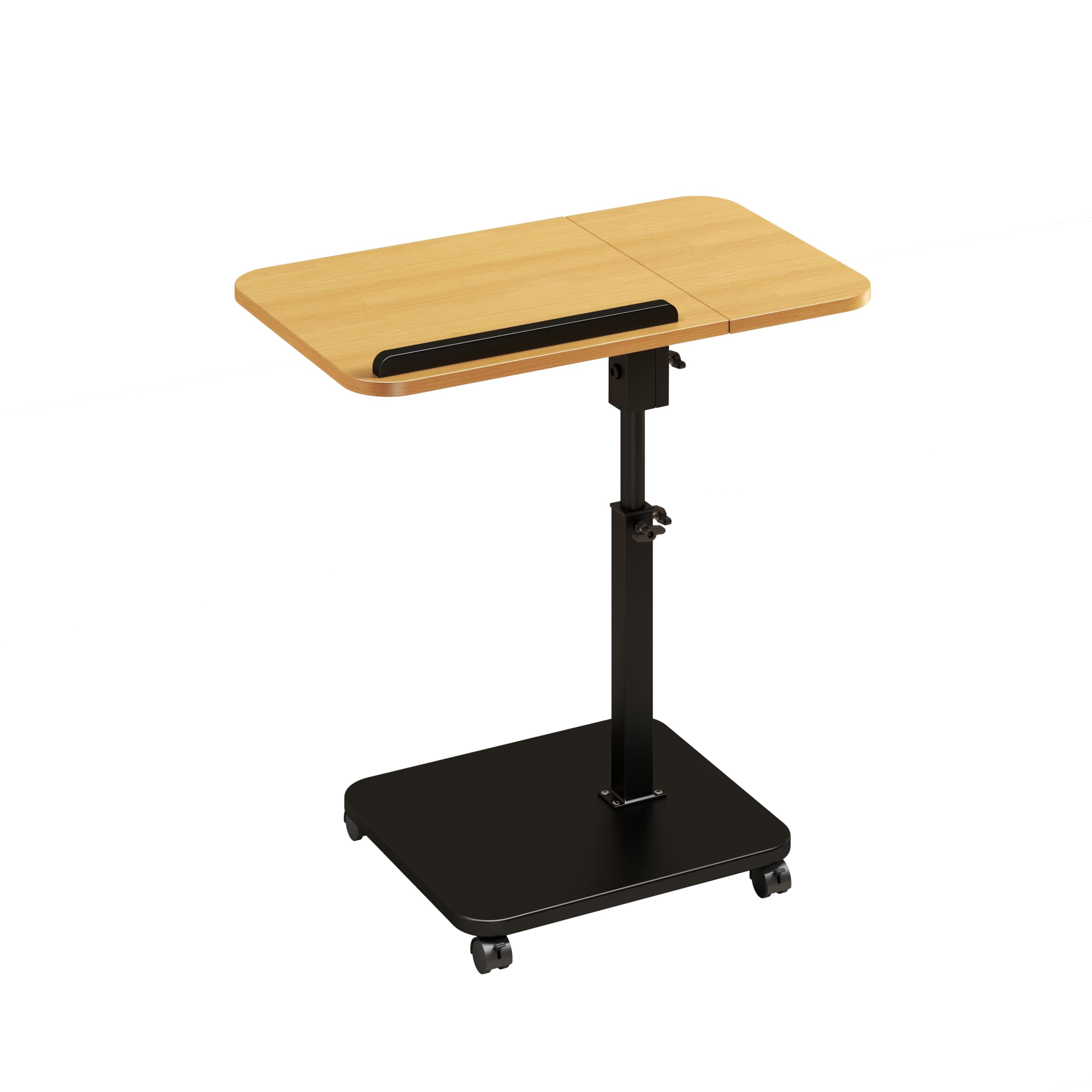 Ataucjin C Table End Table Adjustable Height, 180°Swivel TV Tray Table ...