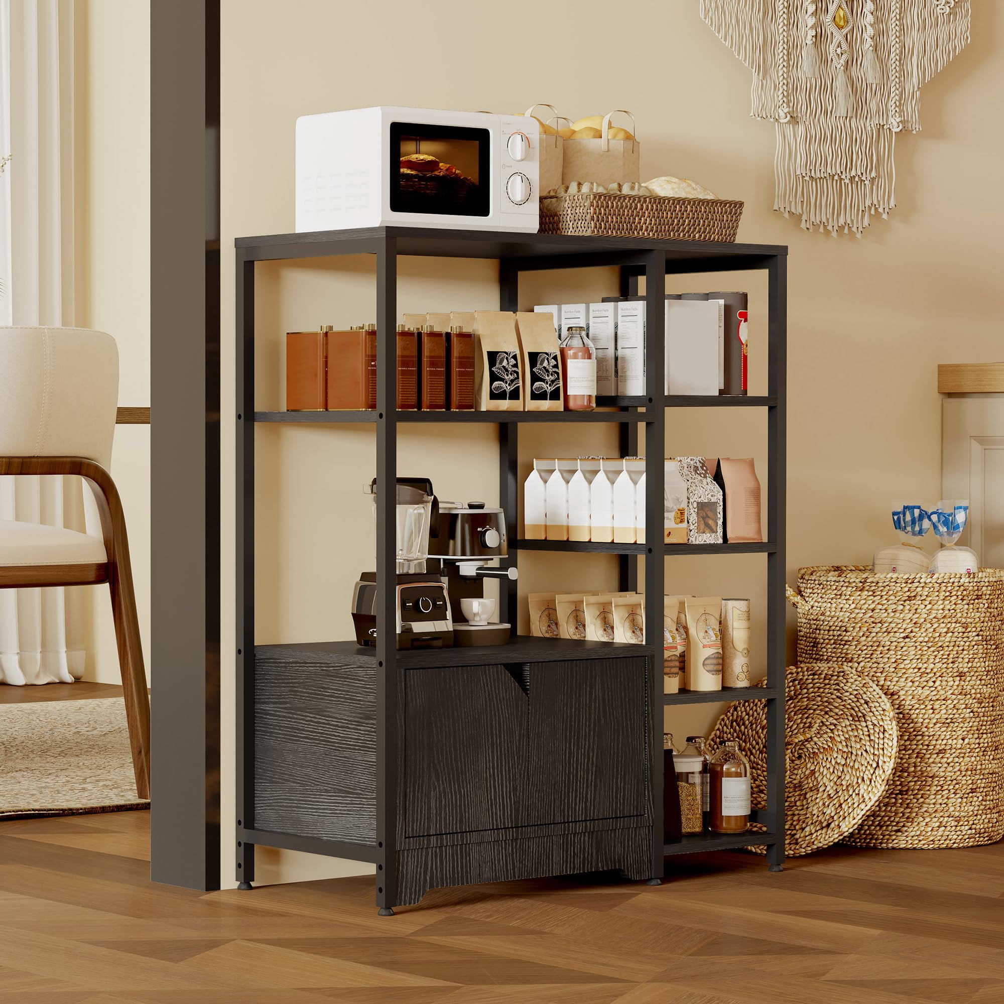 Ataucjin Coffee Bar Cabinet Station,31.6" Farmhouse Small Coffee Stand ...