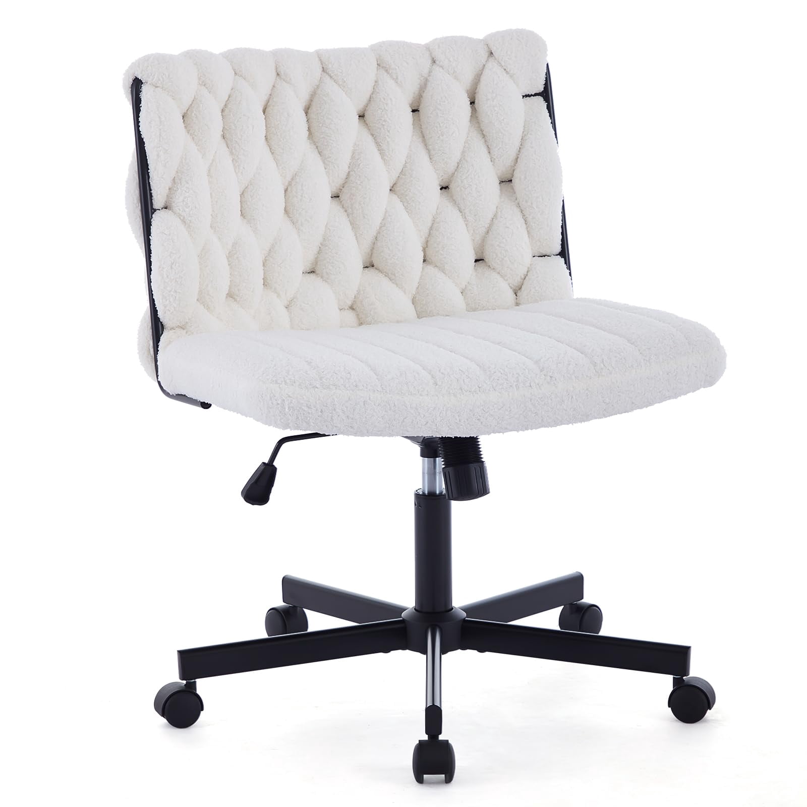 Ataucjin Criss Cross Chair with Wheels,Wide Seat Home Office Desk Chair ...