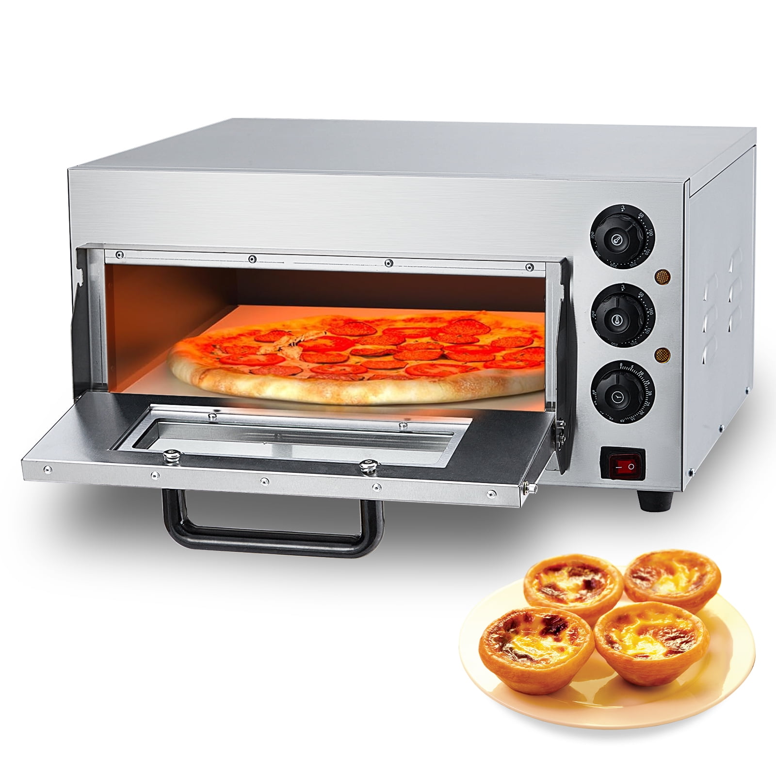 Ataucjin Electric Pizza Oven Countertop Indoor Pizza Cooker, 16 Inch ...