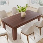 Ataucjin Farmhouse Dining Table for 6~8 People, 70.87" Long Rectangle ...