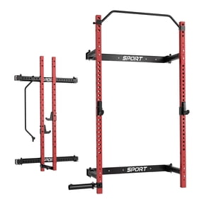 SunHome Power Cage Squat Rack, Power Rack with Pulley System ...