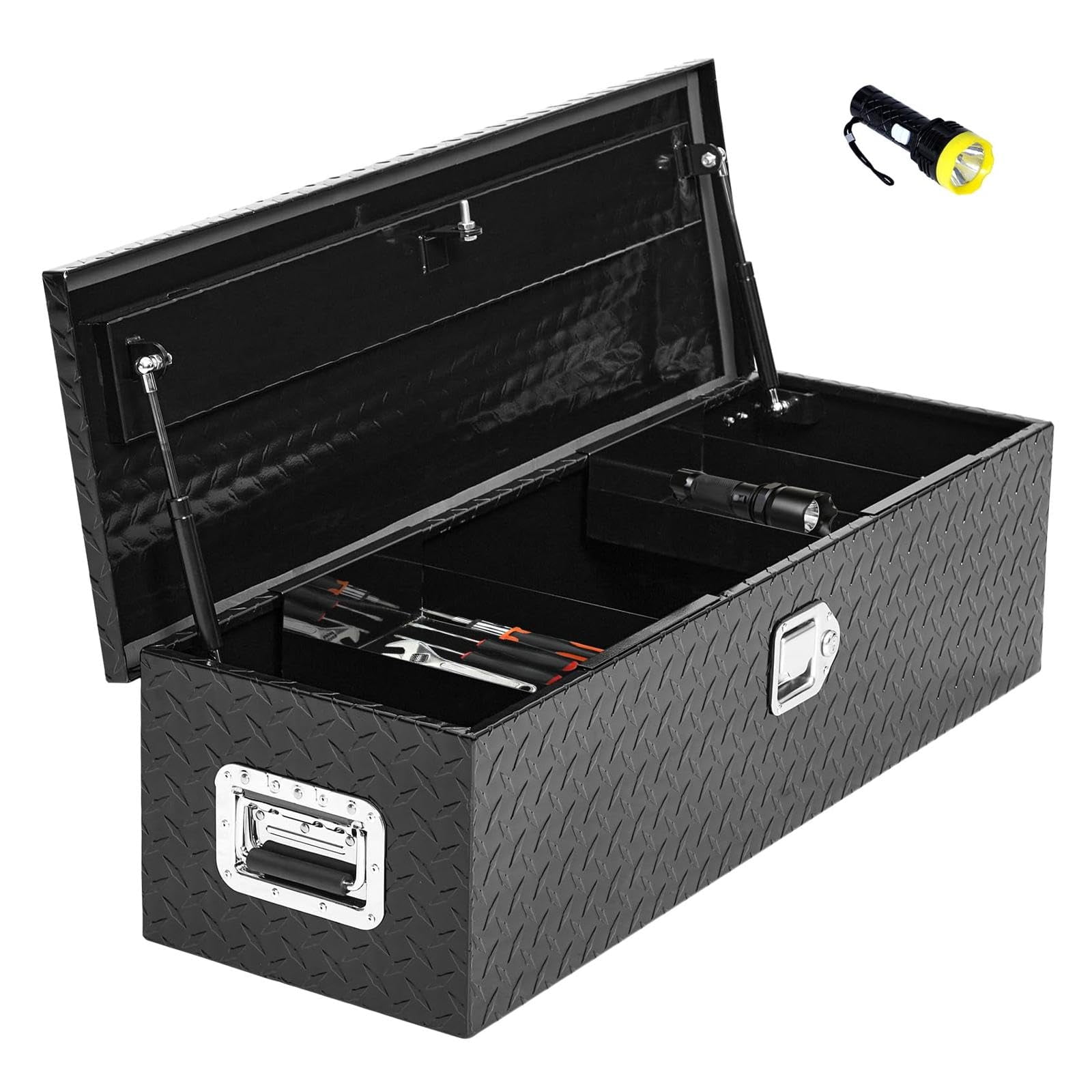Ataucjin Heavy Duty 30 Inch Heavy Duty Aluminum Diamond Plate Tool Box ...