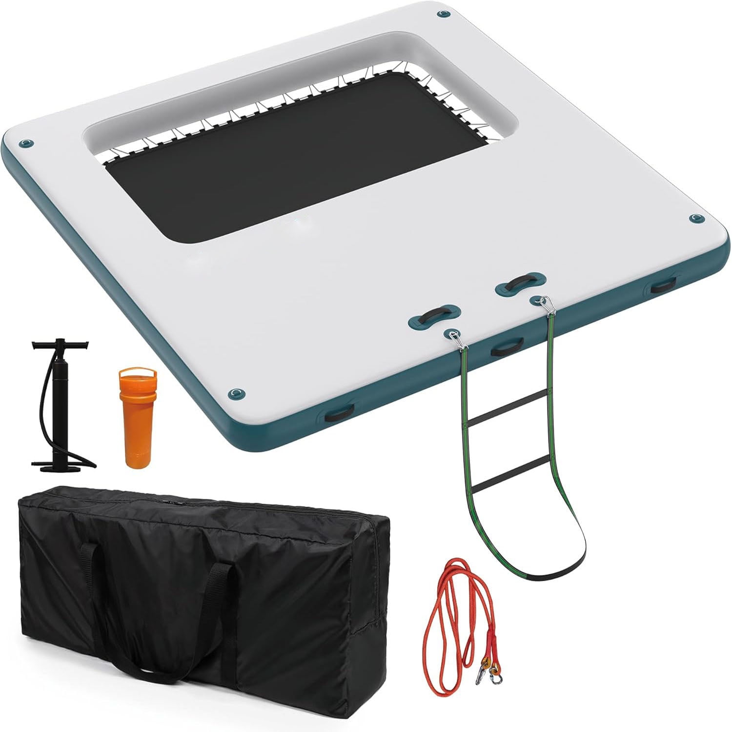 Ataucjin Inflatable Water Hammock Floating Dock Mesh, 10FT/8FT Sunchill ...