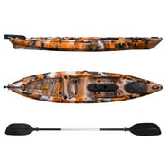 BRIS 14.1Ft Inflatable Boat Kayak for Paddle Fishing with Motor Support ...