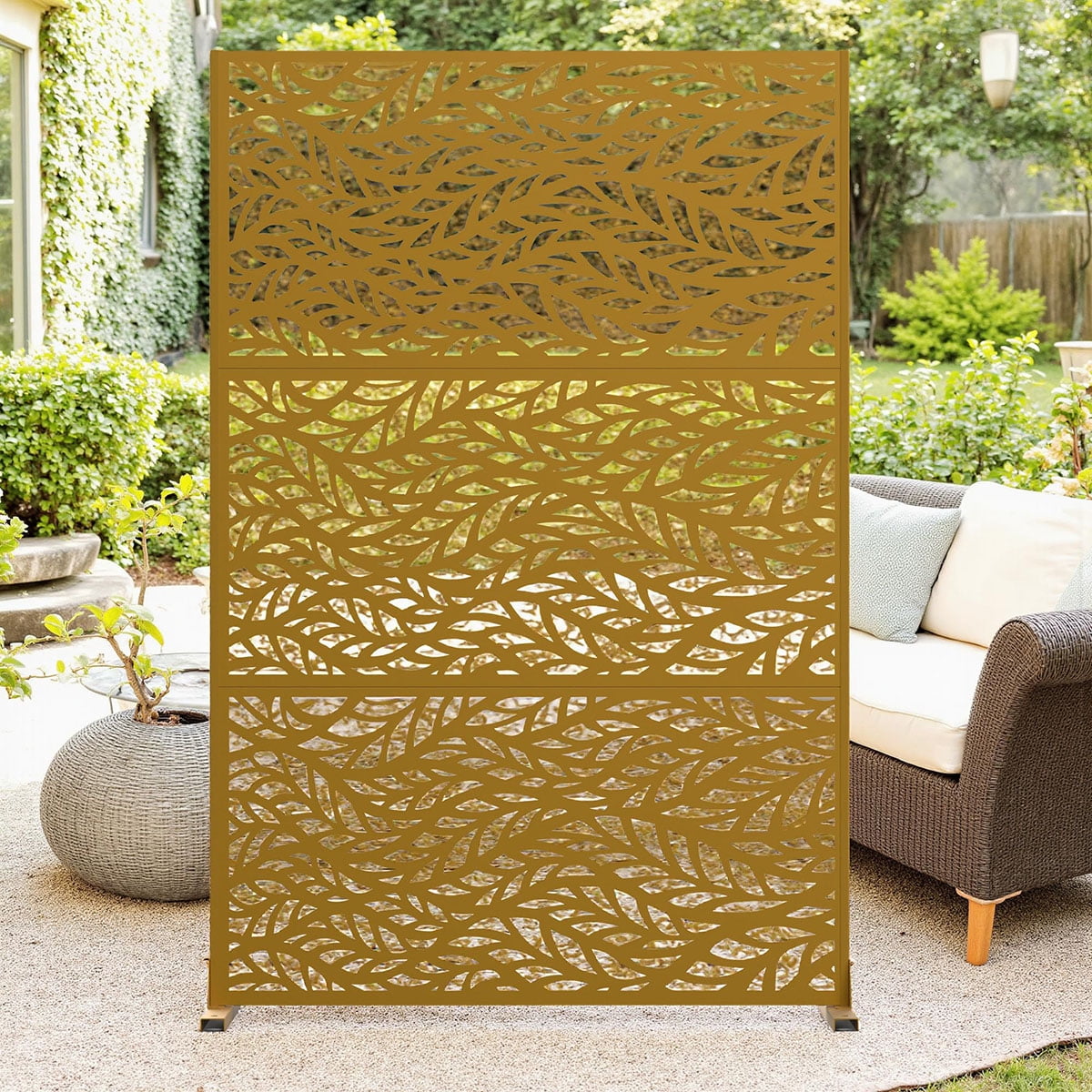 Ataucjin Metal Privacy Screen,Outdoor Privacy Screens and Panels ...