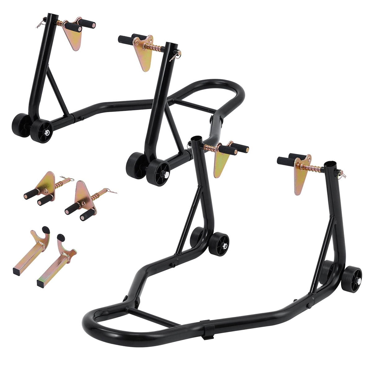 Ataucjin Motorcycle Stand, 850 lbs Weight Capacity, Front and Rear ...