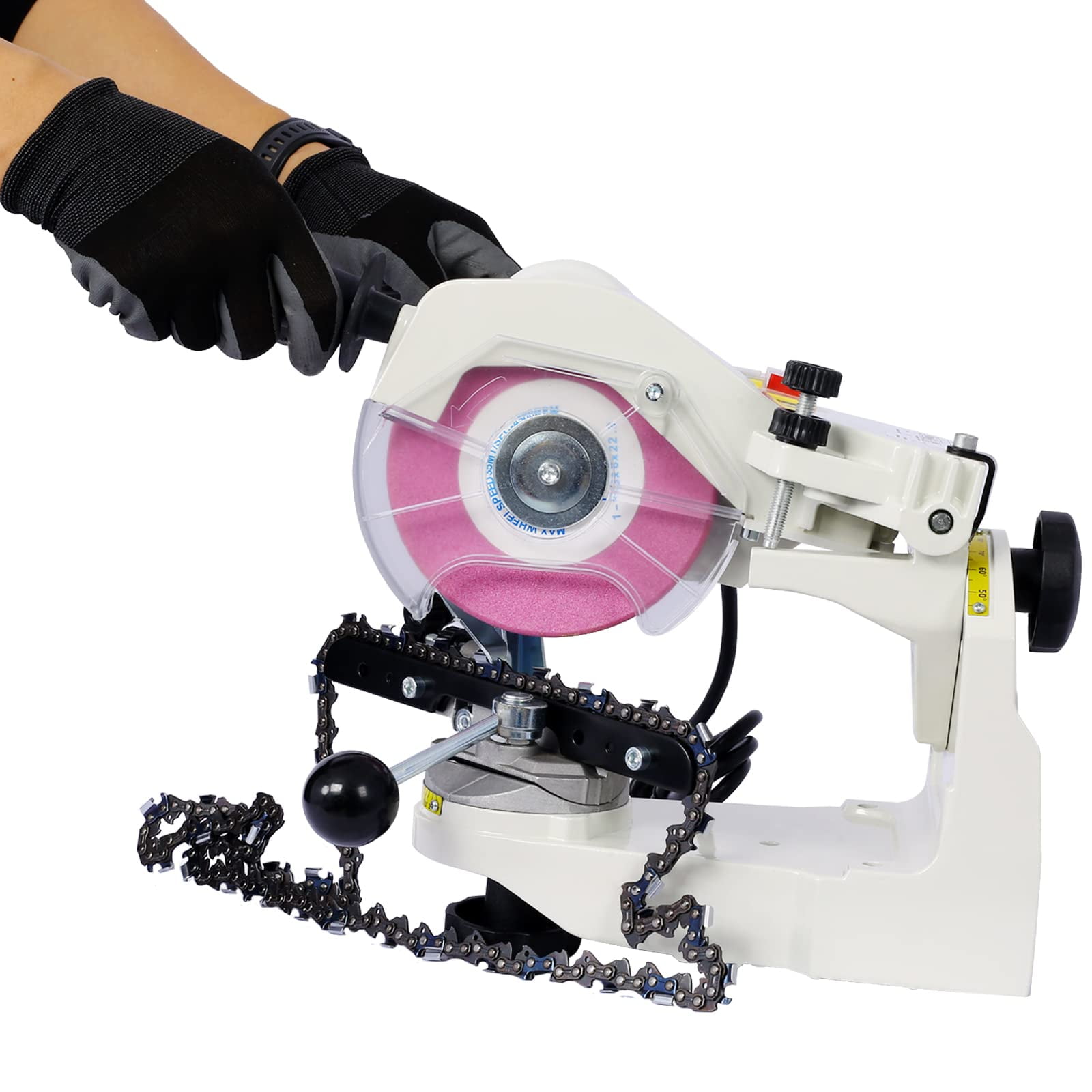 Ataucjin Multi-Angle Adjustable Chain Grinder With 2 Grinding Wheels ...