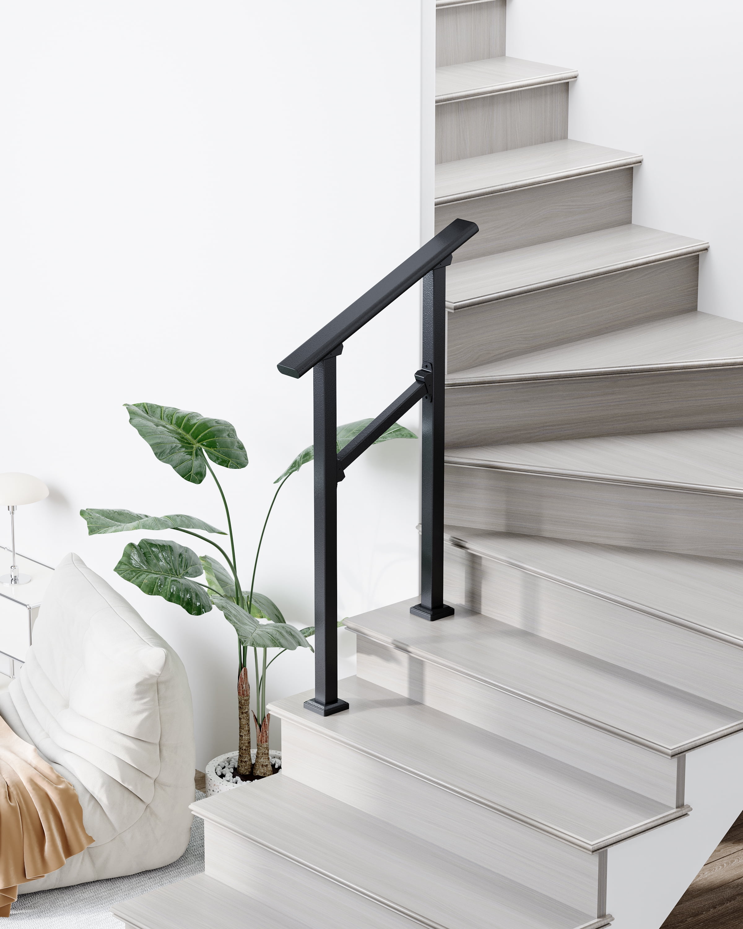 Ataucjin Outdoor Handrail Aluminium Alloy Outdoor Stair Railing With ...