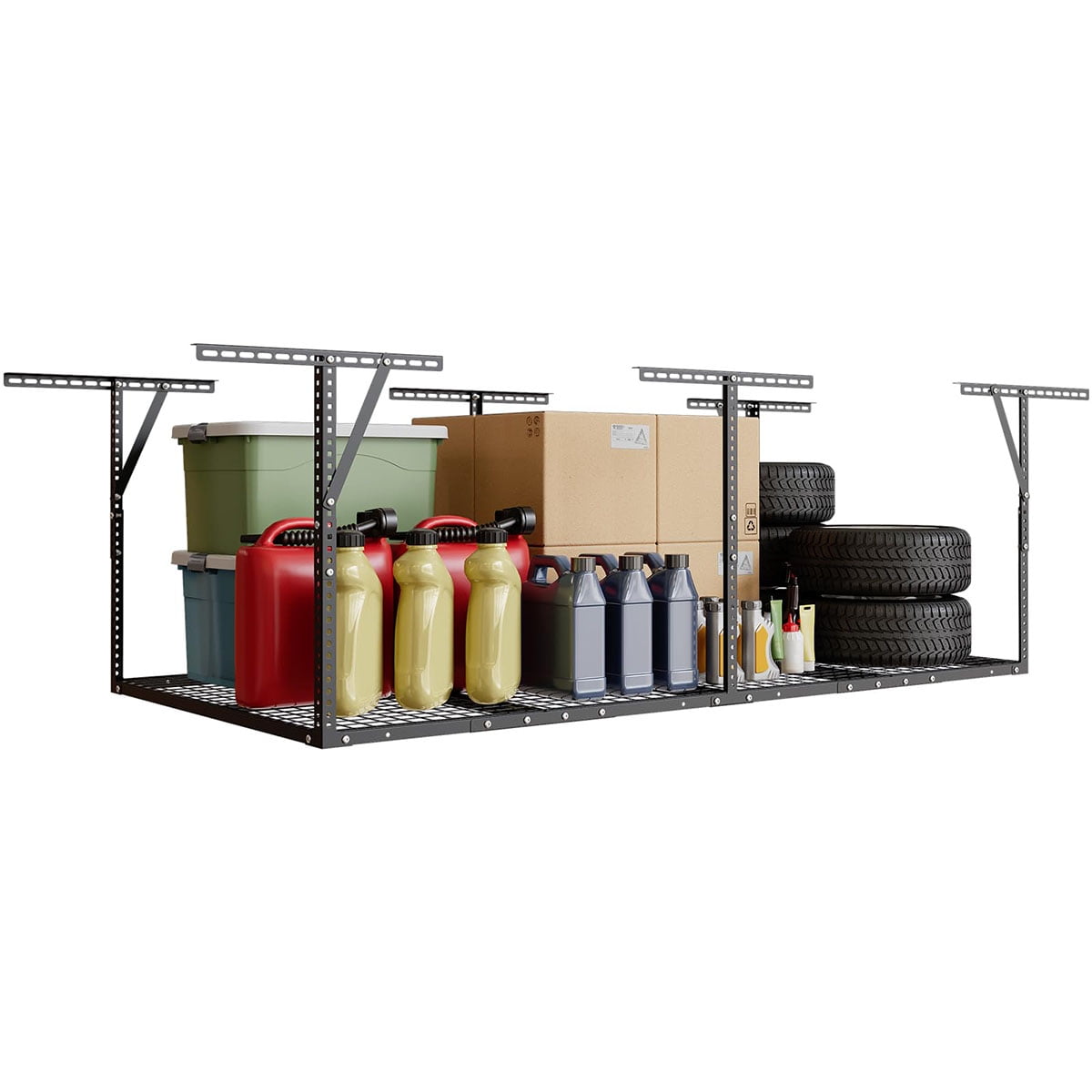 Ataucjin Overhead Garage Storage Rack, Stable Triangle Support Garage ...