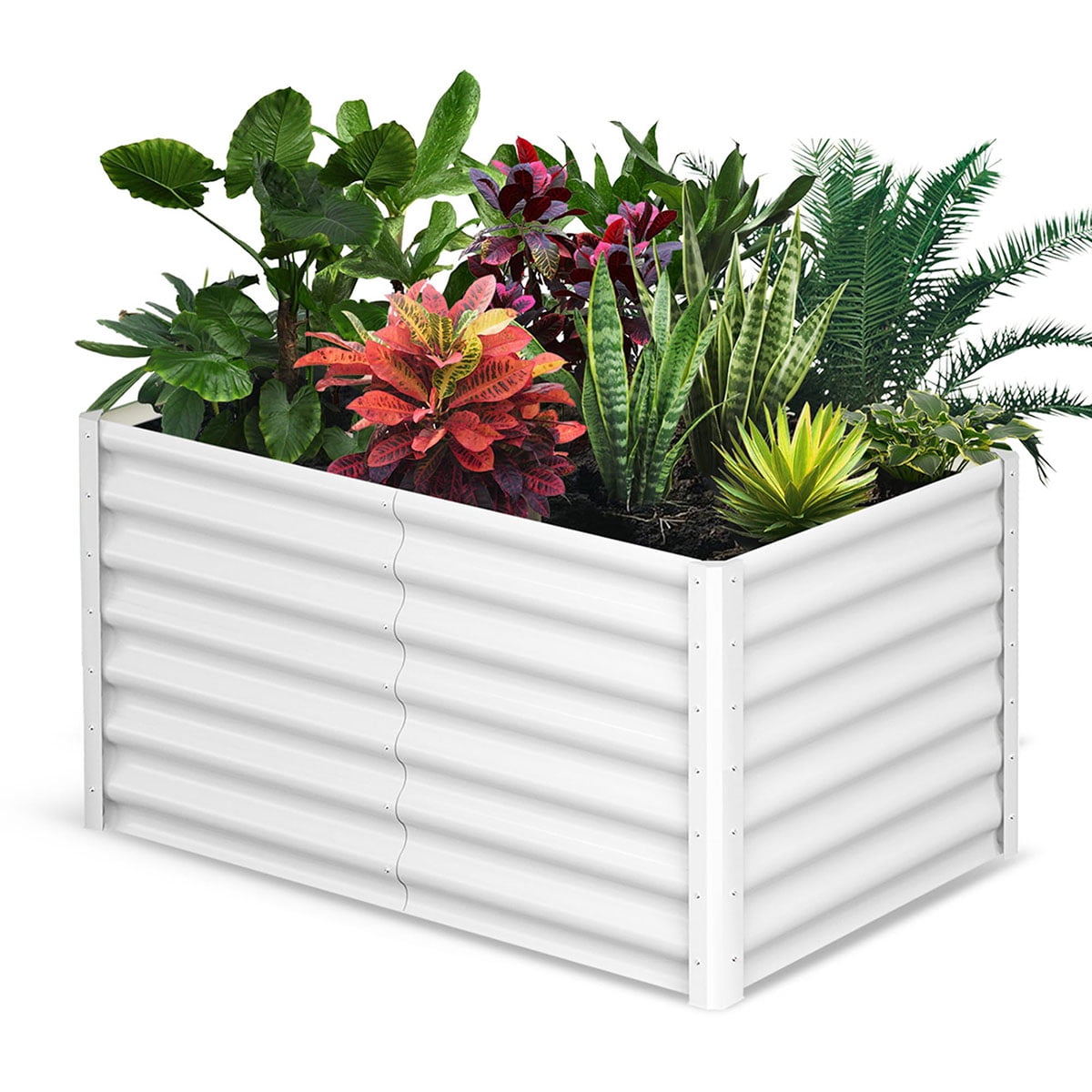 Ataucjin Raised Garden Bed, Metal Raised Garden Beds Outdoor ...
