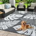 Ataucjin Reversible Waterproof Outdoor Rug,Durable Plastic Straw Patio ...