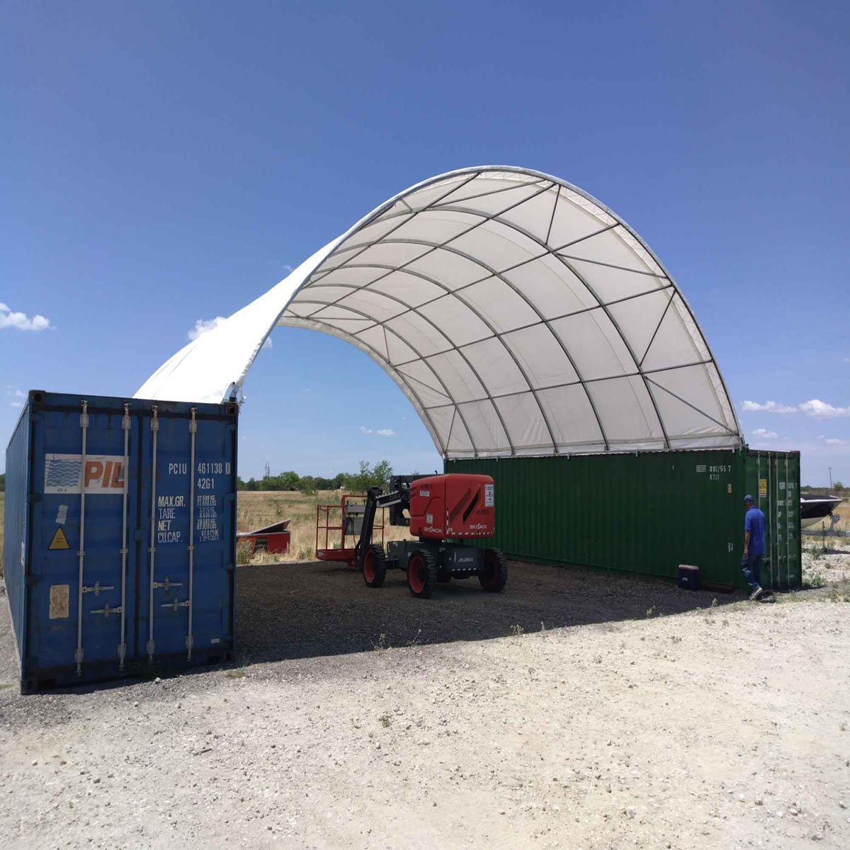 Ataucjin Shipping Container Canopy Shelter, Complete Interior Space ...