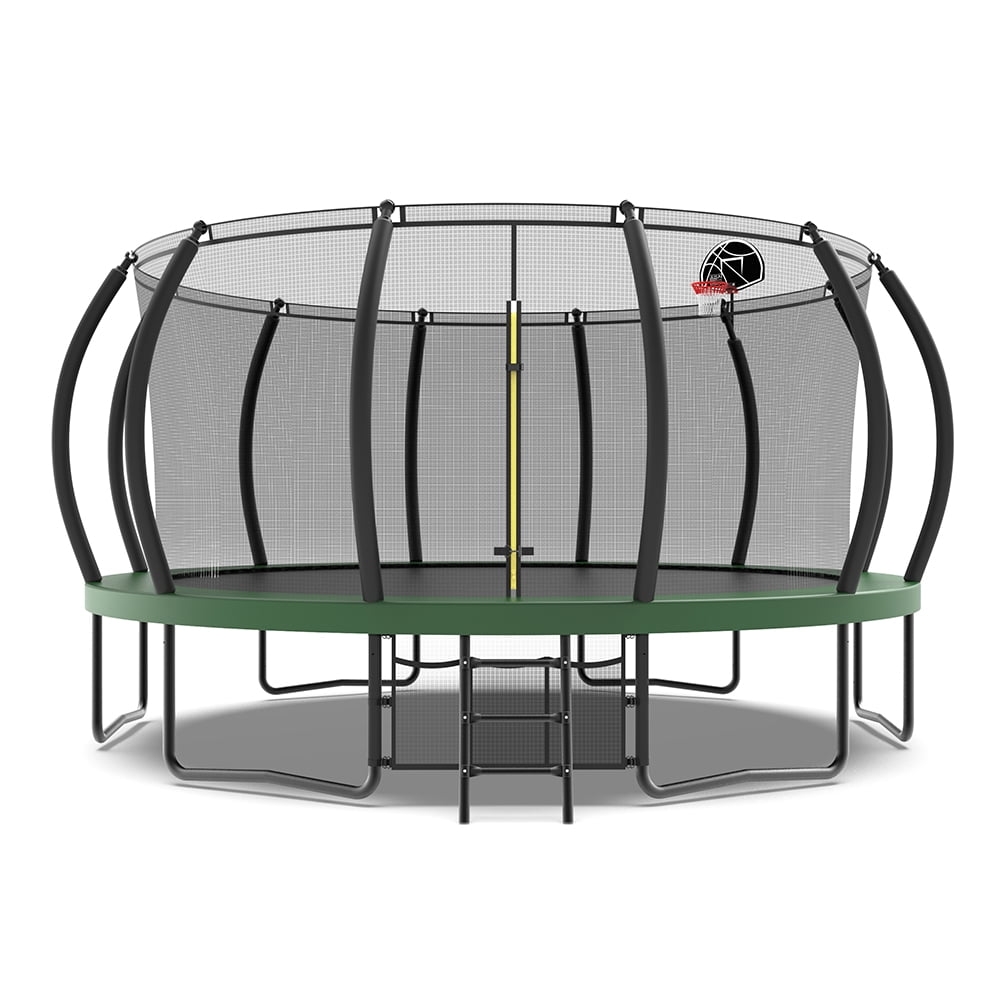 Ataucjin Trampoline For Kids, Outdoor Large Trampoline With Net, Ladder ...