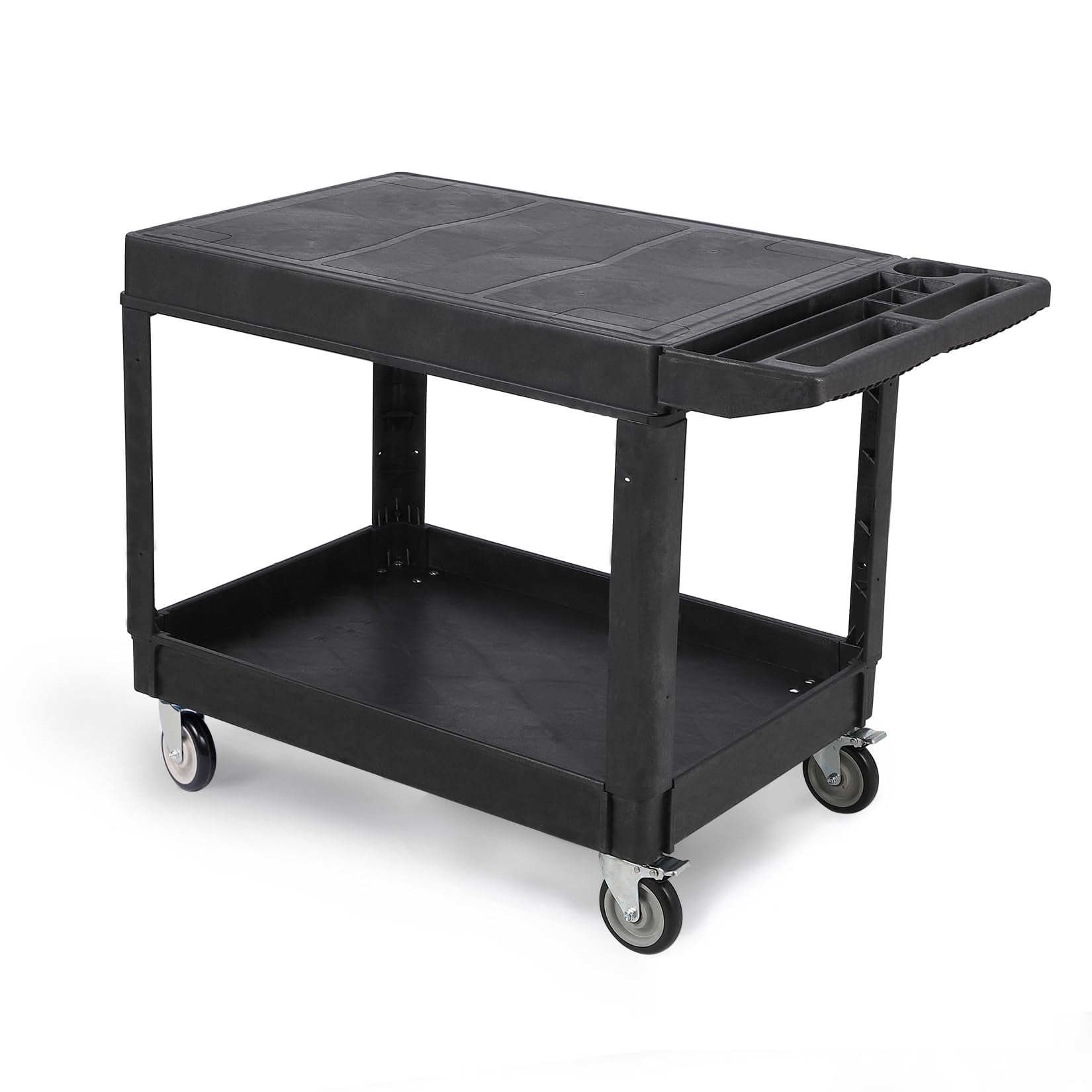 Ataucjin Utility Service Cart Flat top,2 Shelf Utility/Service Cart,550 ...