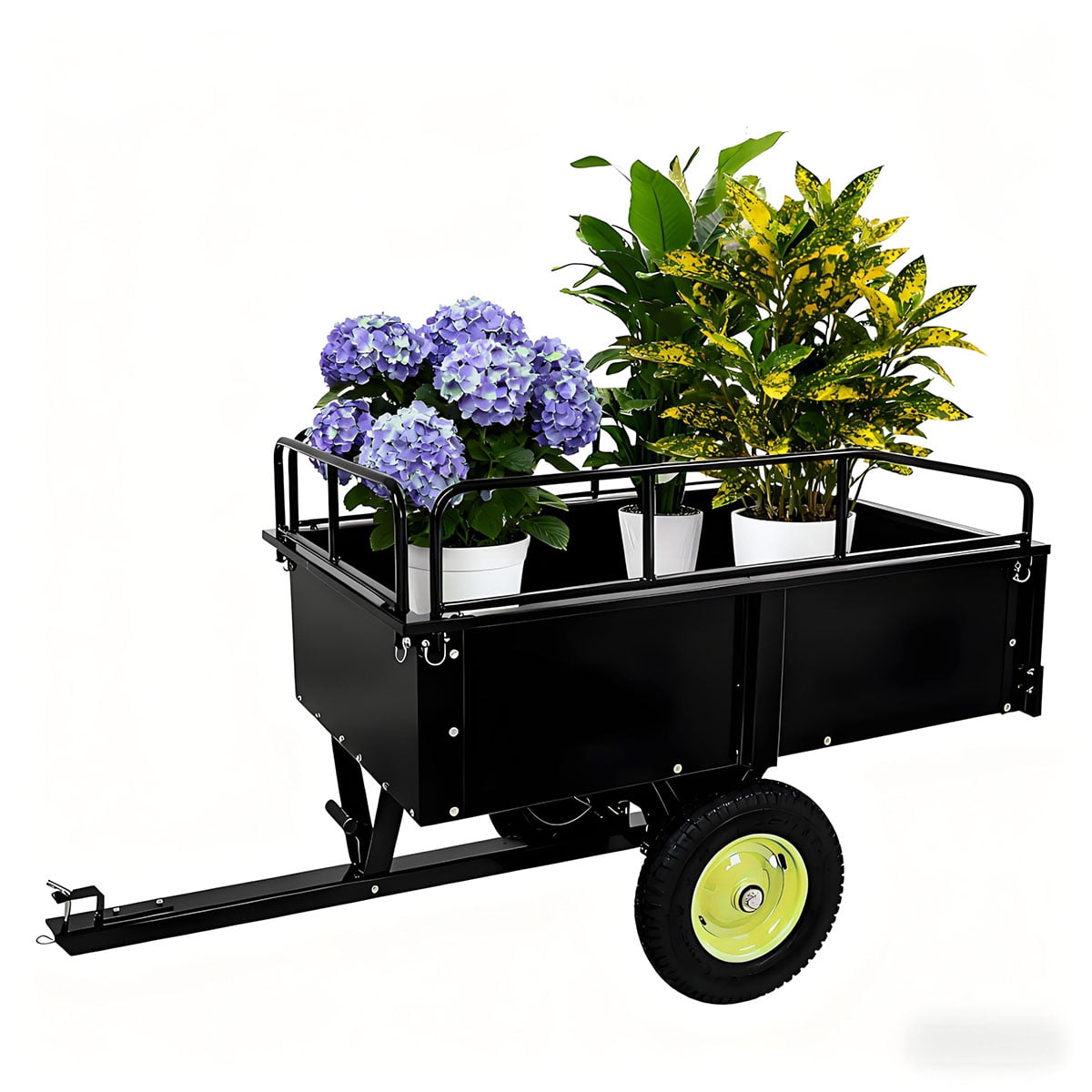 Ataucjin Utility Trailer, Steel ATV Trailer, Heavy Duty Lawn Mower ...