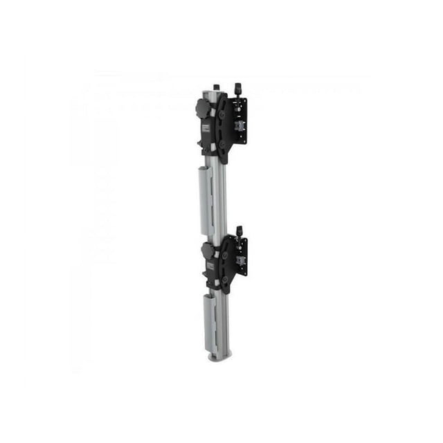 Atdec FREESTANDING Heavy Duty Dual Vertical Monitor Mount for Two Super ...