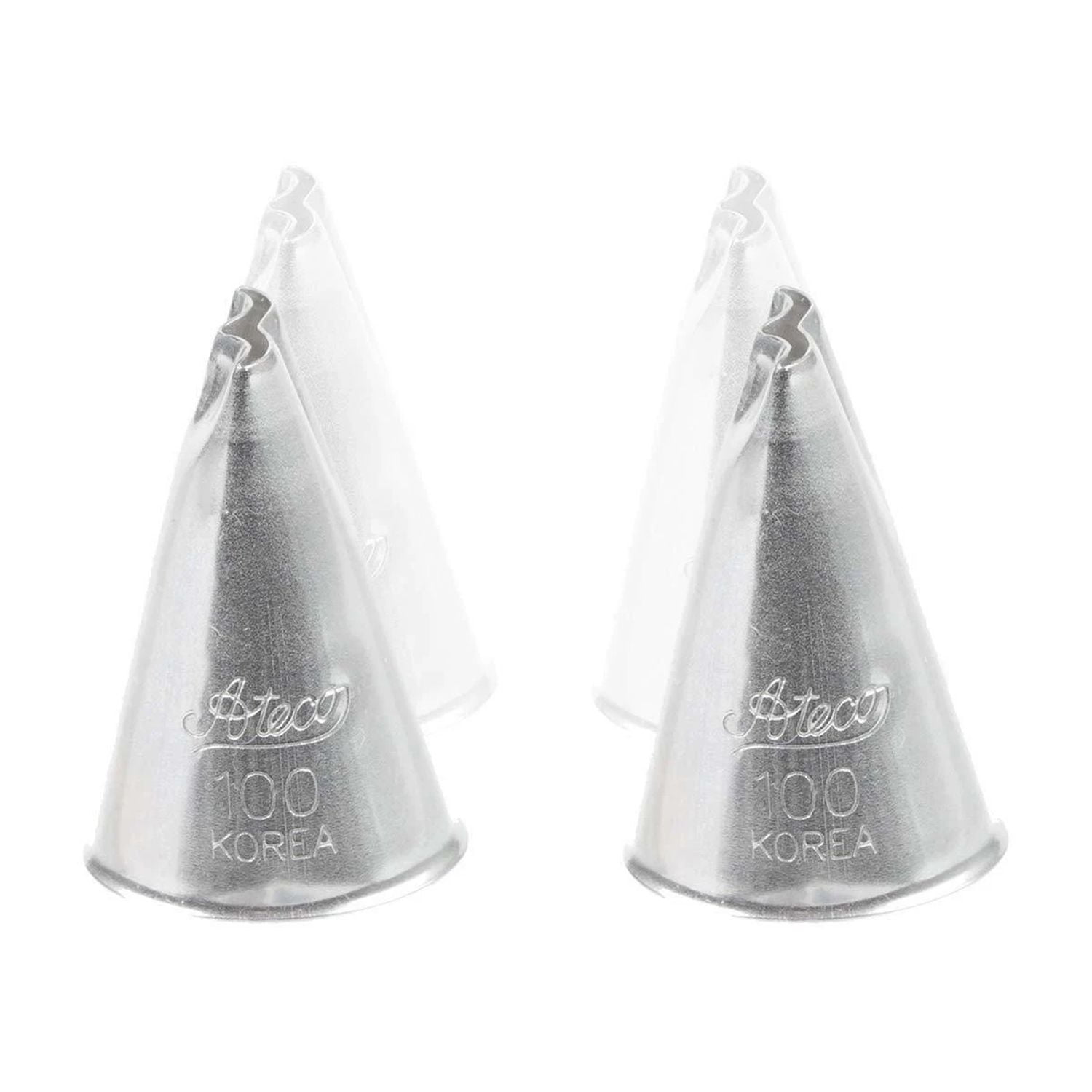 Ateco 100 Ruffle Piping Cake Decorating Tubes, Plain Tips For Bakeware ...