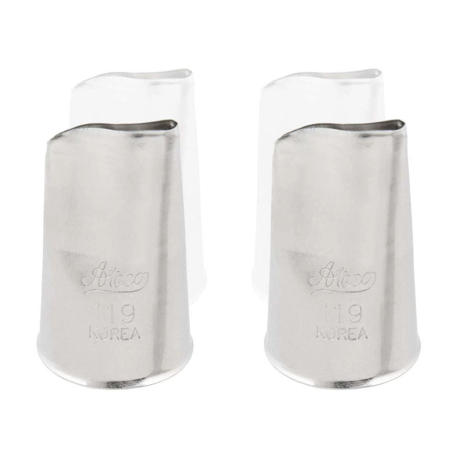 Ateco 119 Rose Piping Cake Decorating Tubes, Plain Tips For Bakeware (2 ...
