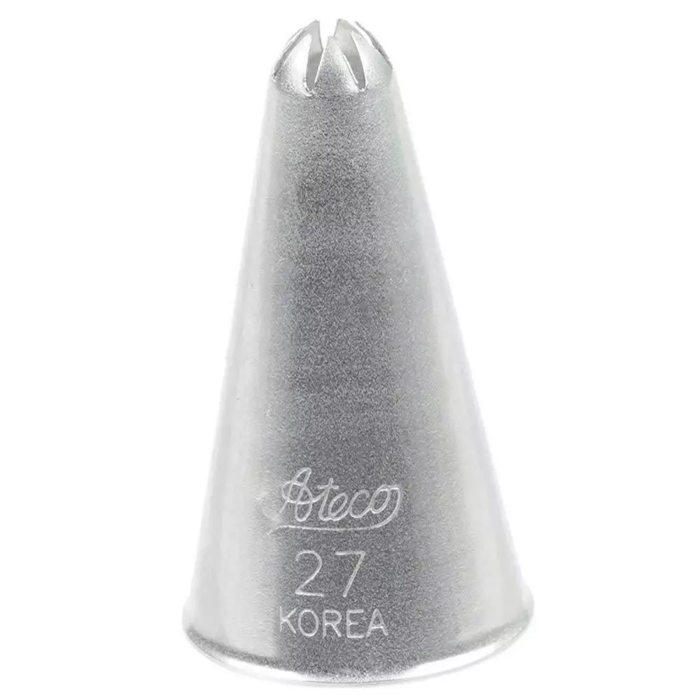 Ateco 27 Closed Star Piping Cake Decorating Tubes, Plain Tips For Bakeware 2 Pc - Walmart.com