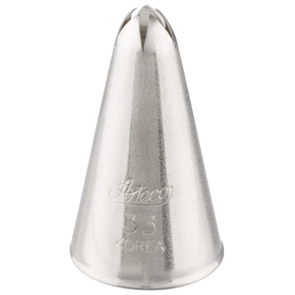 Ateco 33 Closed Star Piping Cake Decorating Tubes, Plain Tips For ...