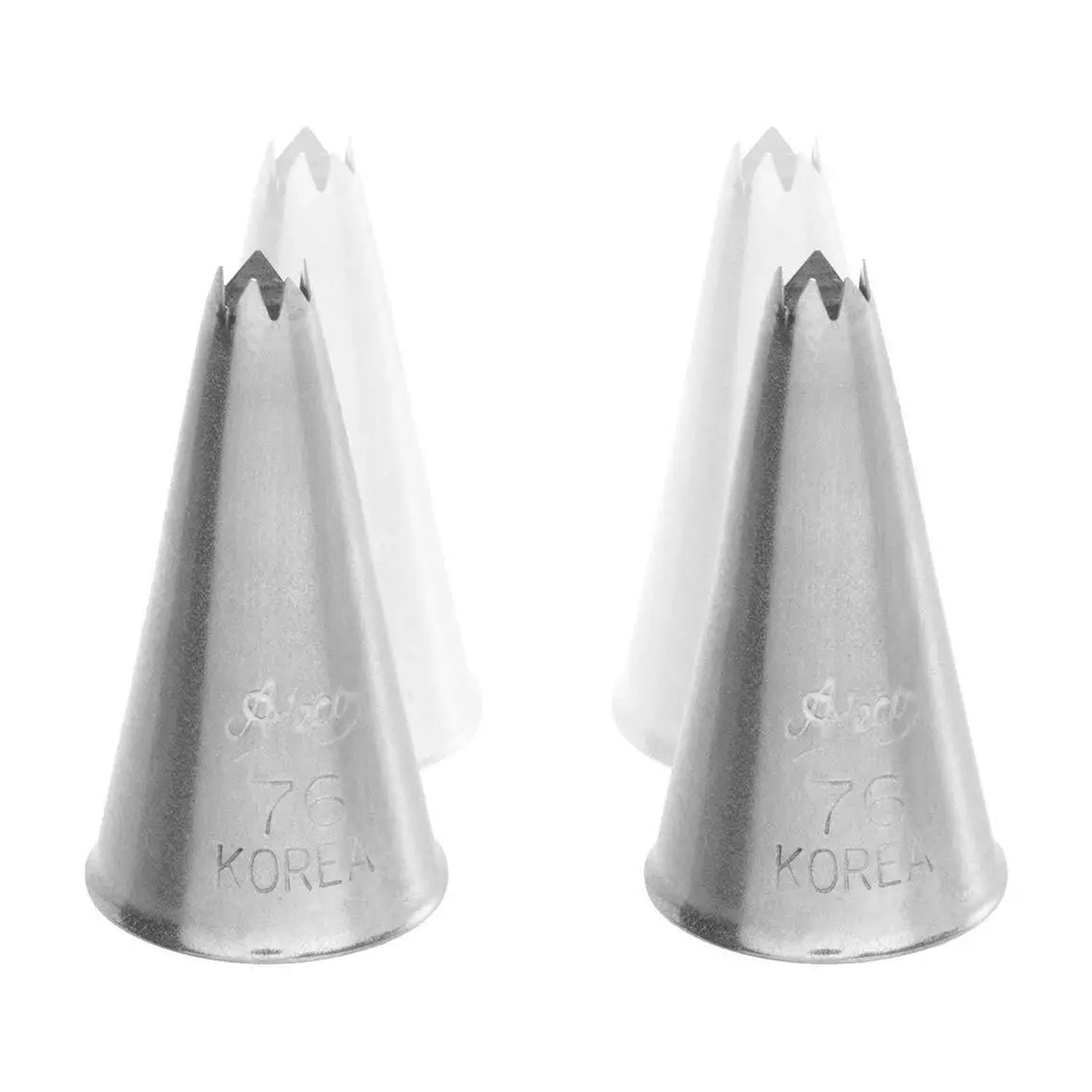 Ateco 76 Leaf Piping Cake Decorating Tubes, Plain Tips For Bakeware (2 ...