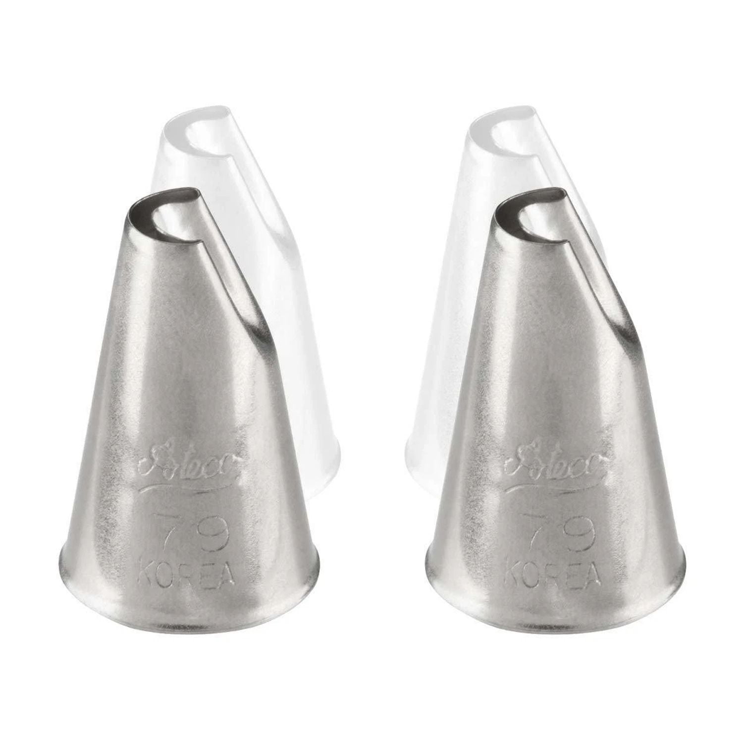 Ateco 79 Lily Of The Valley Piping Cake Decorating Tubes, Plain Tips (2 ...