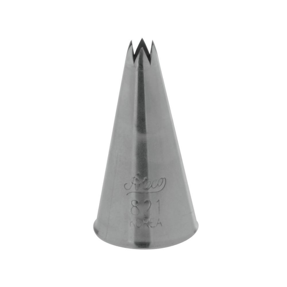 Ateco # 821 - Open Star Pastry Tip .19'' Opening Diameter- Stainless ...