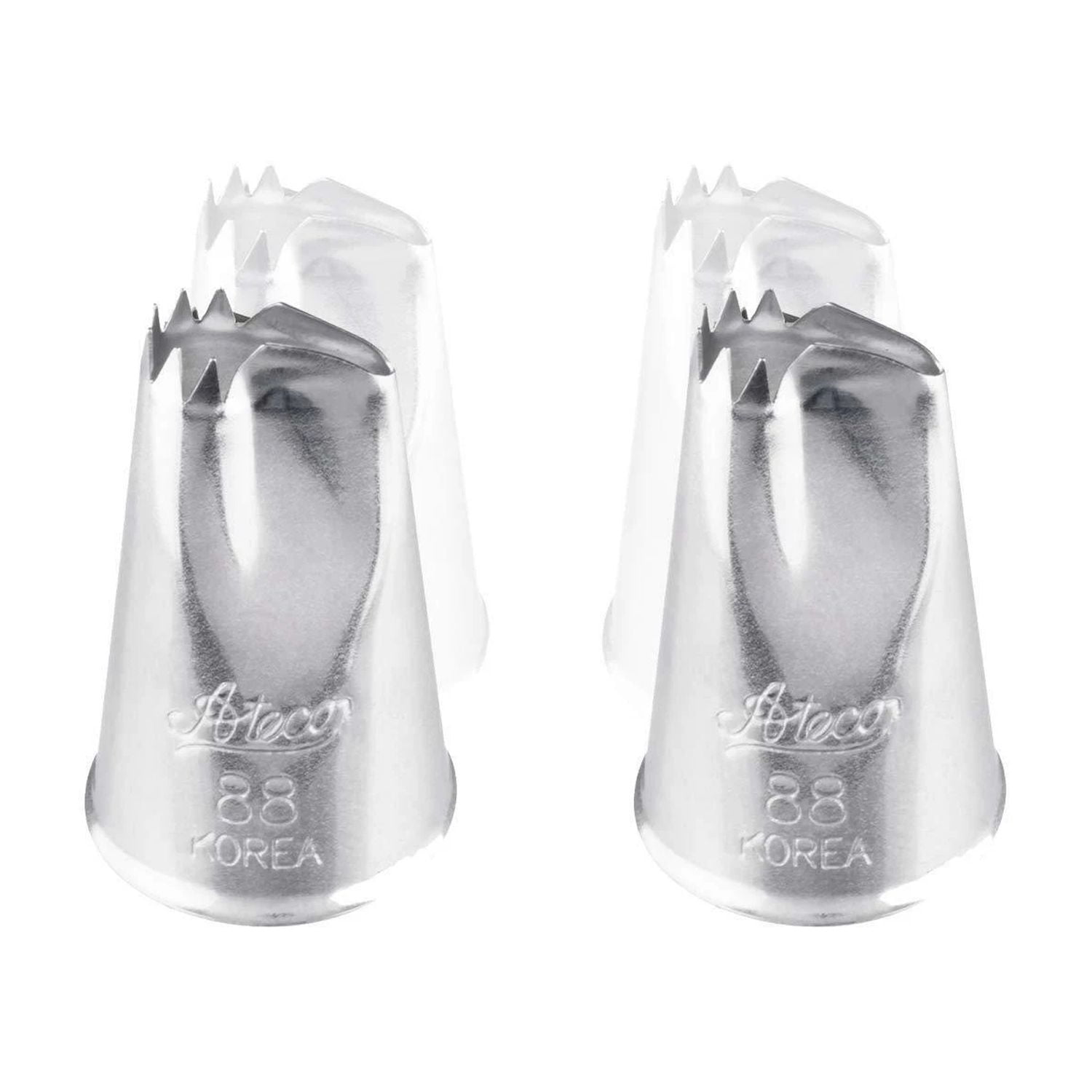 Ateco 88 Ruffle Piping Cake Decorating Tubes, Plain Tips For Bakeware ...
