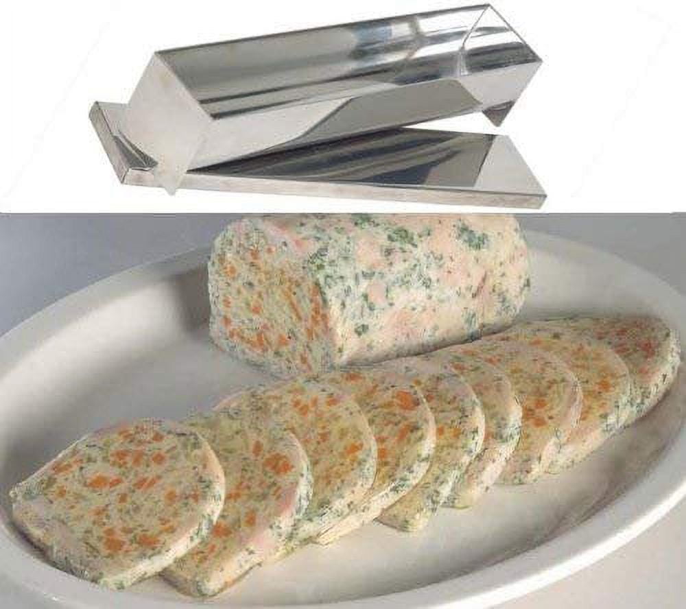 Ateco AT-4918, Stainless Steel Terrine Mold with Cover, Round Bottom ...