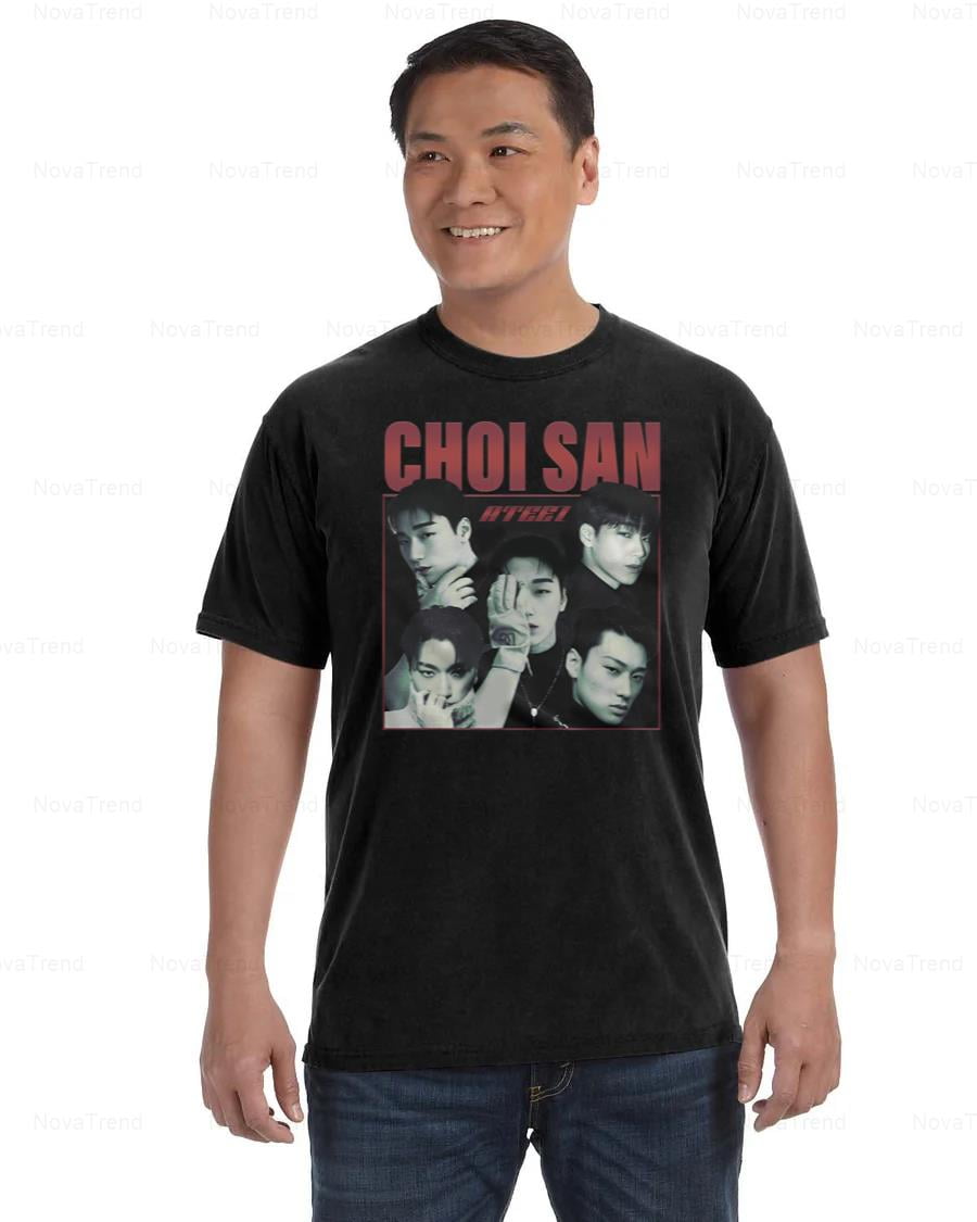 Ateez Choi San Vintage Kpop Comfort Color T-Shirt for Atiny Concert ...