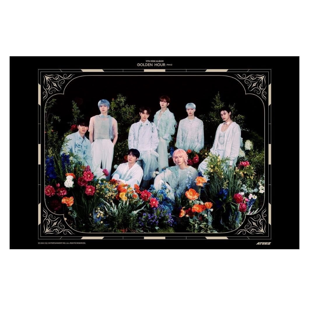 Ateez Golden Hour Part.2 Concept Group Photo Music Poster K-Pop Home ...
