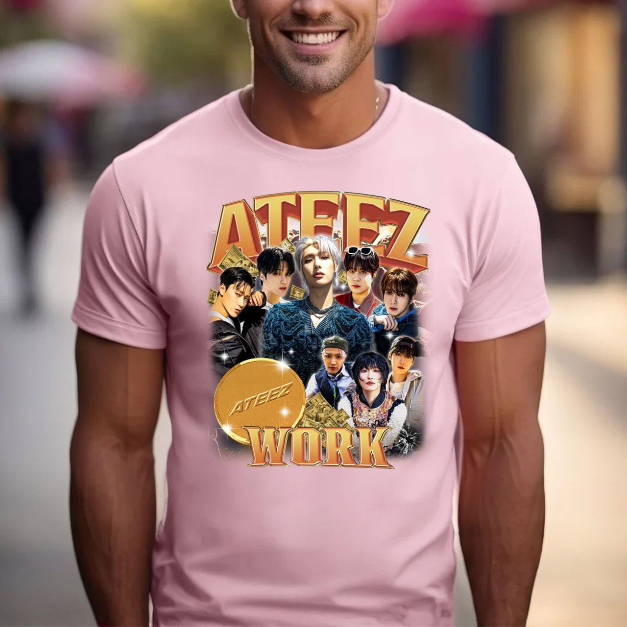 Ateez Graphic T-shirt, Ateez Work Shirt, Ateez Golden Hour Part 1 Album Shirt, Ateez The World ...