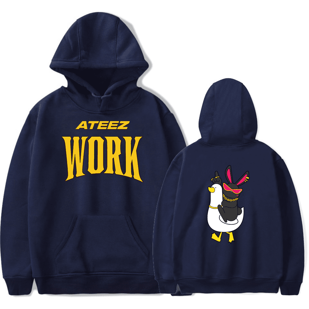 Ateez Merch Hoodie Work Single Logo Hoodies Kpop Fashion Men Women ...