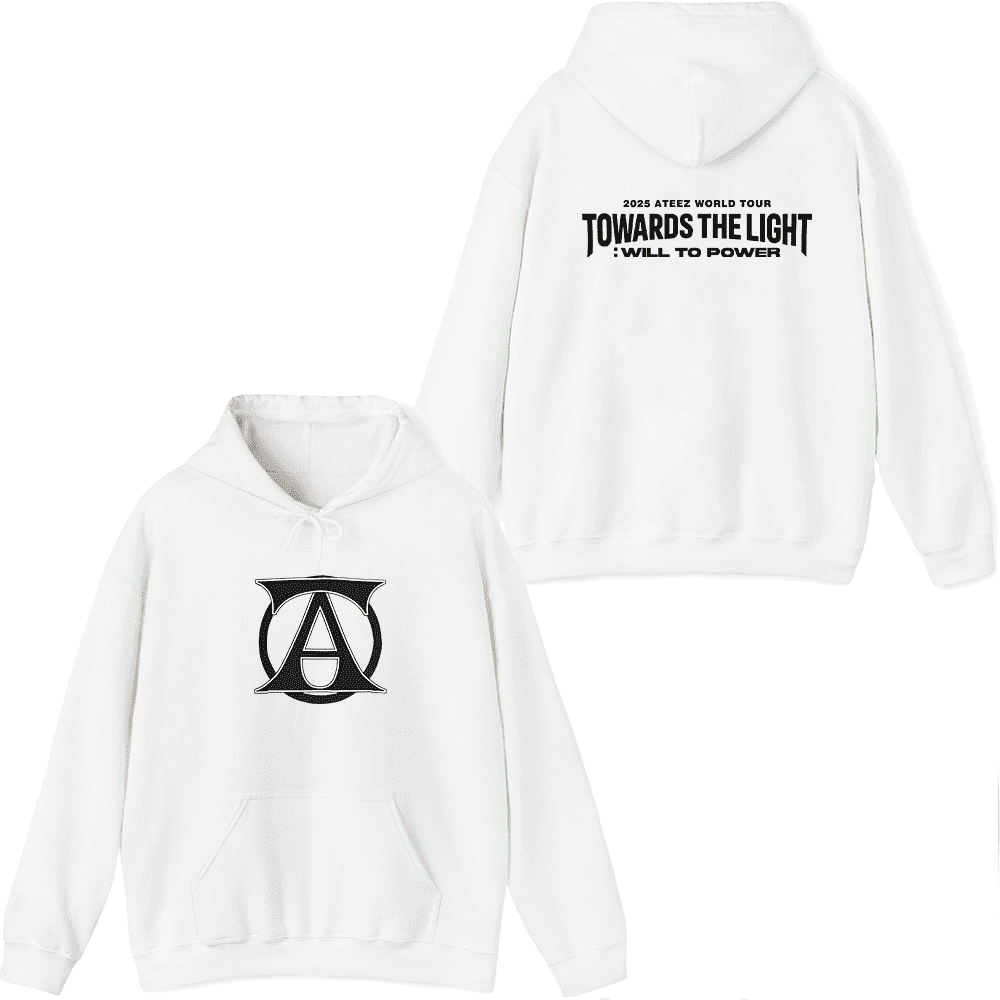 Ateez Merch Logo Hoodie Tour Hoodies Fashion Unisex Men Women Kpop Long ...