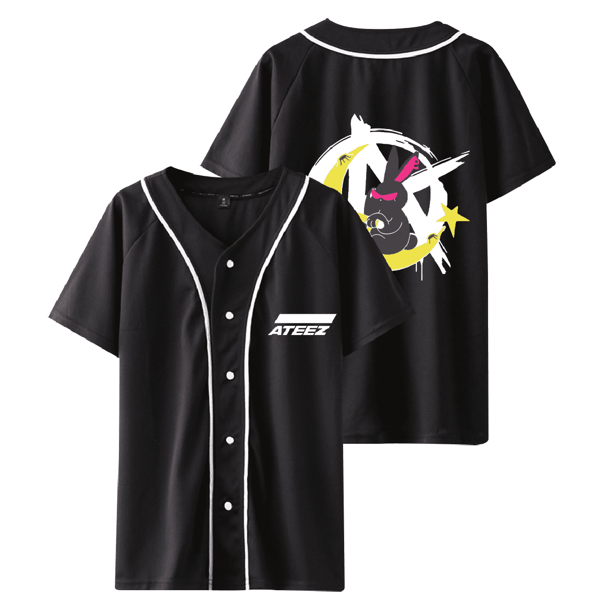 Ateez Merch Short Baseball Shirts Mito Fortune Teller Tarot Short ...
