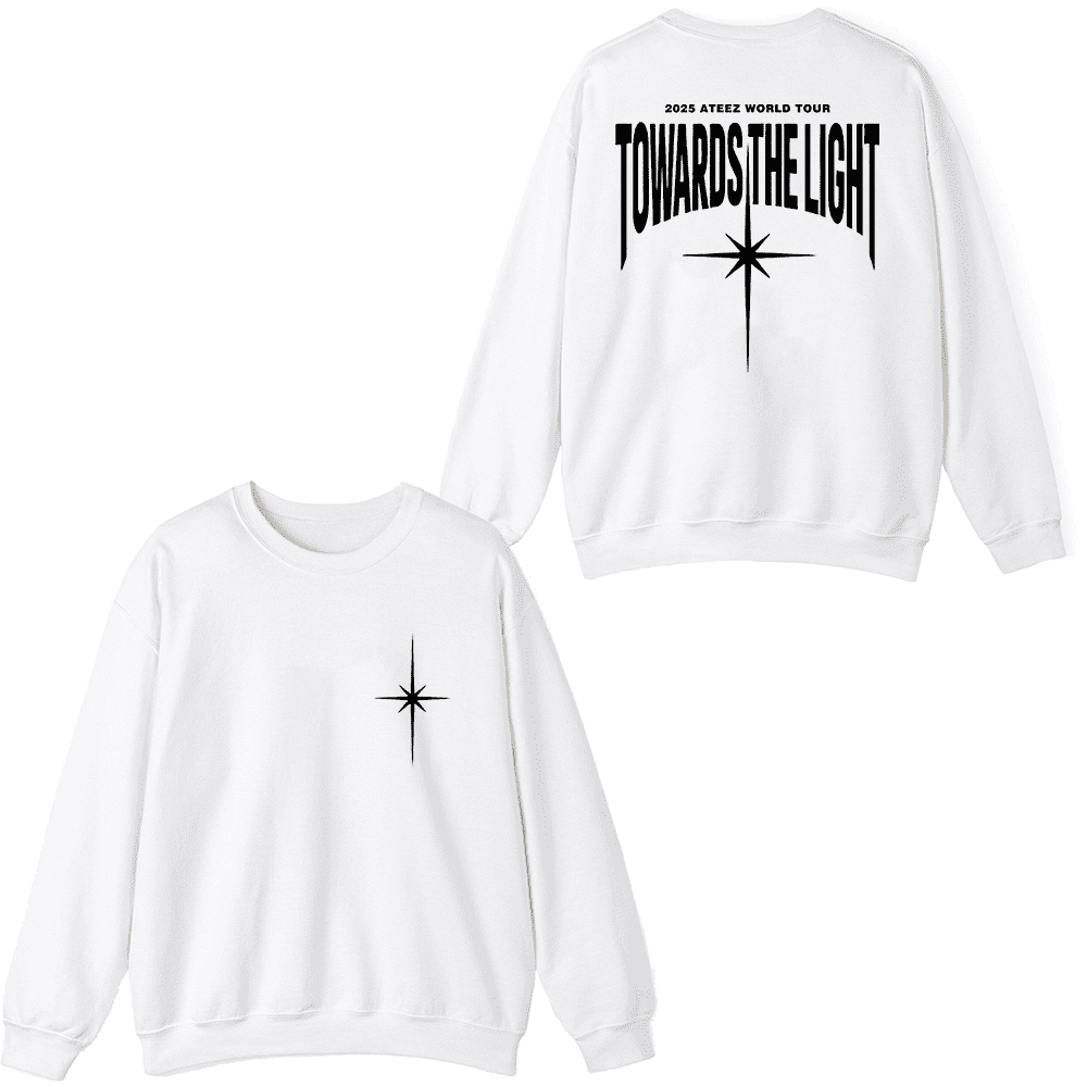 Ateez Merch Towards The Light 2025 Tour Crewneck Sweatshirt Men Women ...