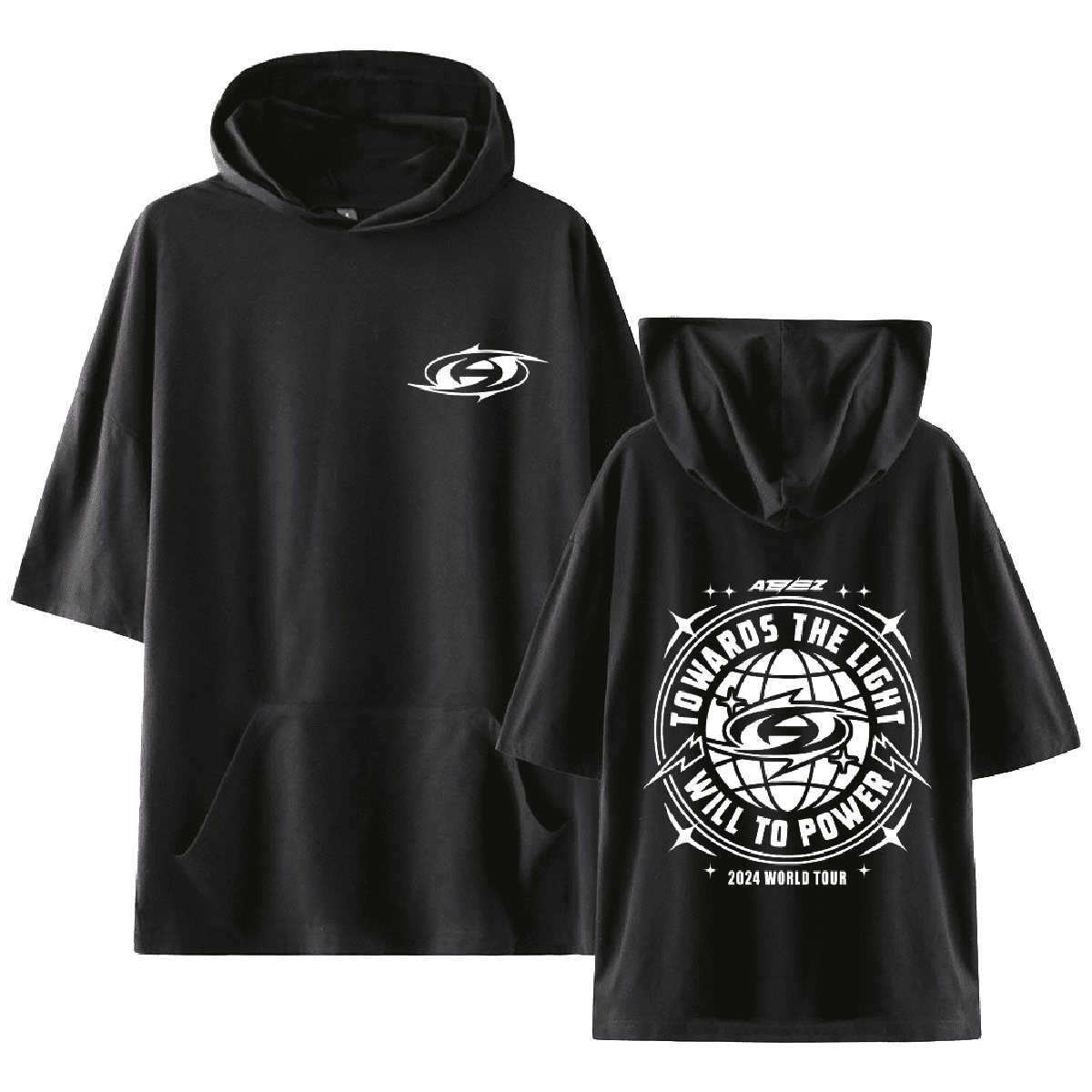 Ateez Merch Towards The Light:Will To Power World Tour T-shirt with ...