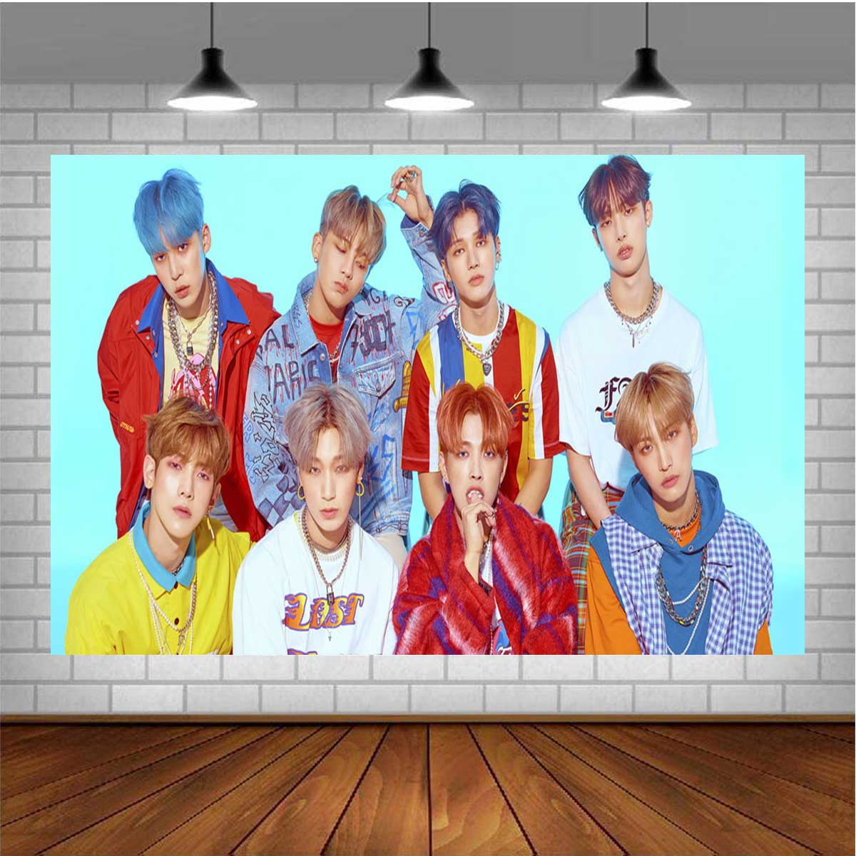 Ateez Banner Poster Wall Decor Birthday Backdrop Background Party ...
