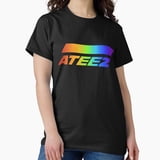 Ateez Rainbow Logo H2231, Premium Unisex Tee – Extended Sizes Up to 5XL ...